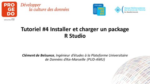 Tutoriel #4 Installer et charger un package R Studio | Canal U