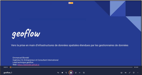 Formation webinaire R geoflow - Démo et TP (2/2) | Canal U