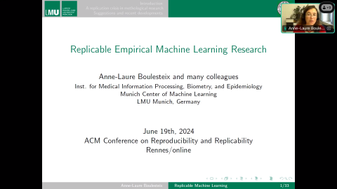 Keynote: Replicable empirical machine learning research | Canal U